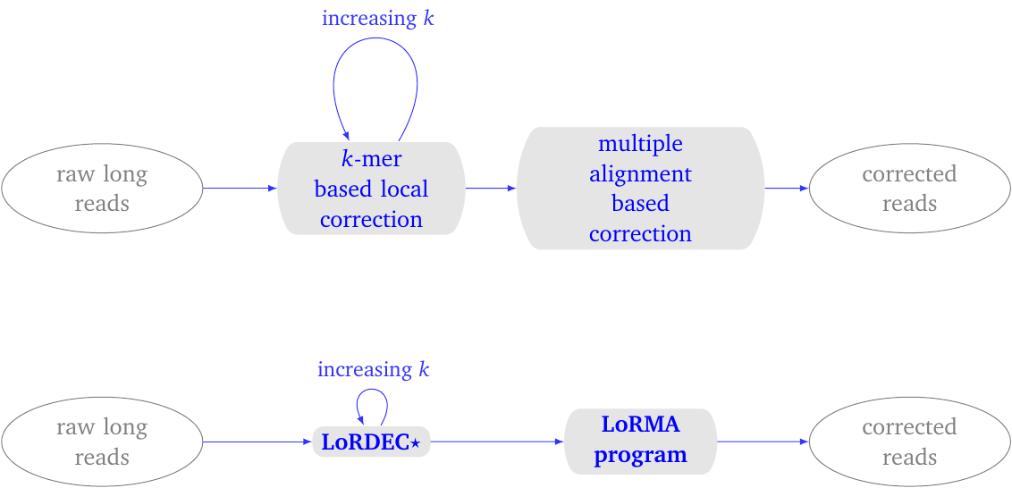LoRMA: a self correction program for long reads – atgc-website